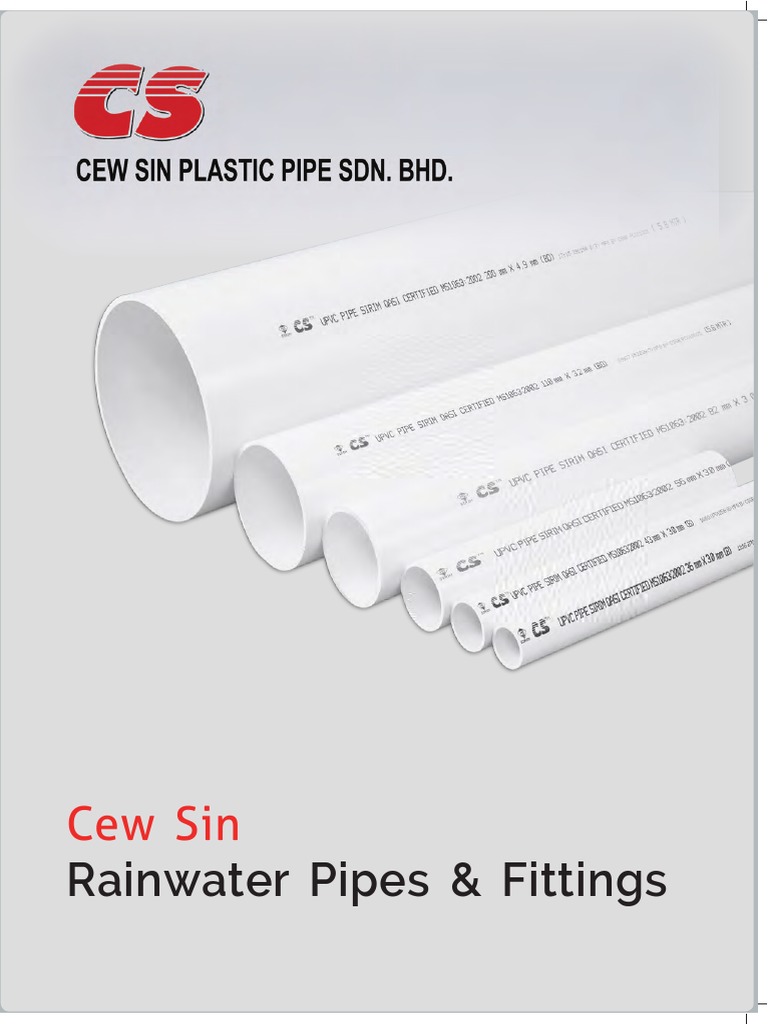 Rainwater Pipes Fittings CEW SIN | Download Free PDF | Pipe (Fluid Conveyance) | Reinforced Concrete
