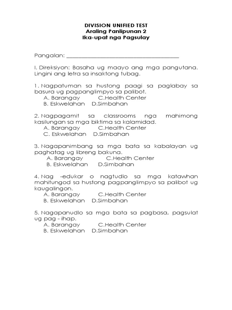 G2 - 4th Grading AP-Grade 2 PDF | PDF