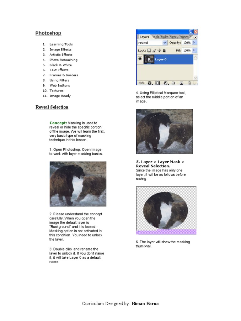 Photoshop Tutorial | PDF | Adobe Photoshop | Computer Graphics