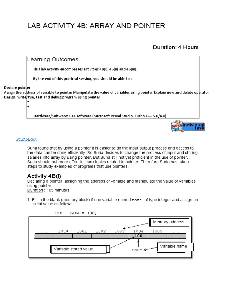 A Guide to Pointer Manipulation and Array Implementation for Payroll Systems | PDF | Pointer ...
