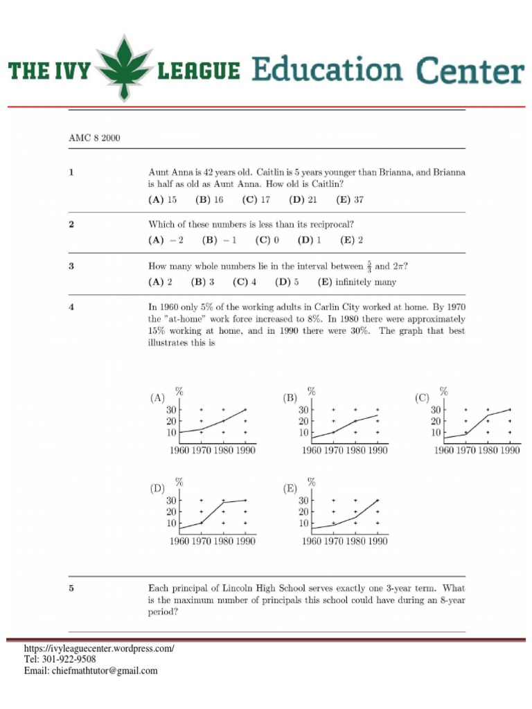 2000 Amc 8 PDF | PDF