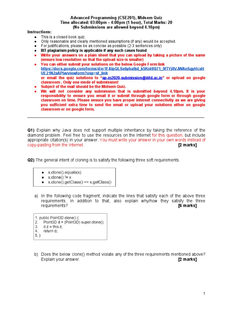 Midsem Quiz | PDF | Software Engineering | Computer Programming Midsem Quiz | PDF | Software Engineering | Computer Programming
