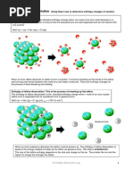 NH4Cl Dissolution: Endothermic Process | PDF | Solvation | Ion