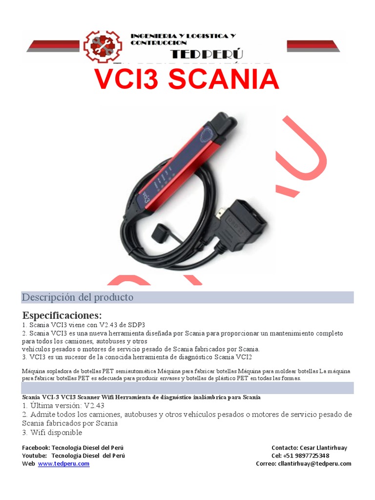 VCI3 Scania PDF | PDF | USB | Wifi