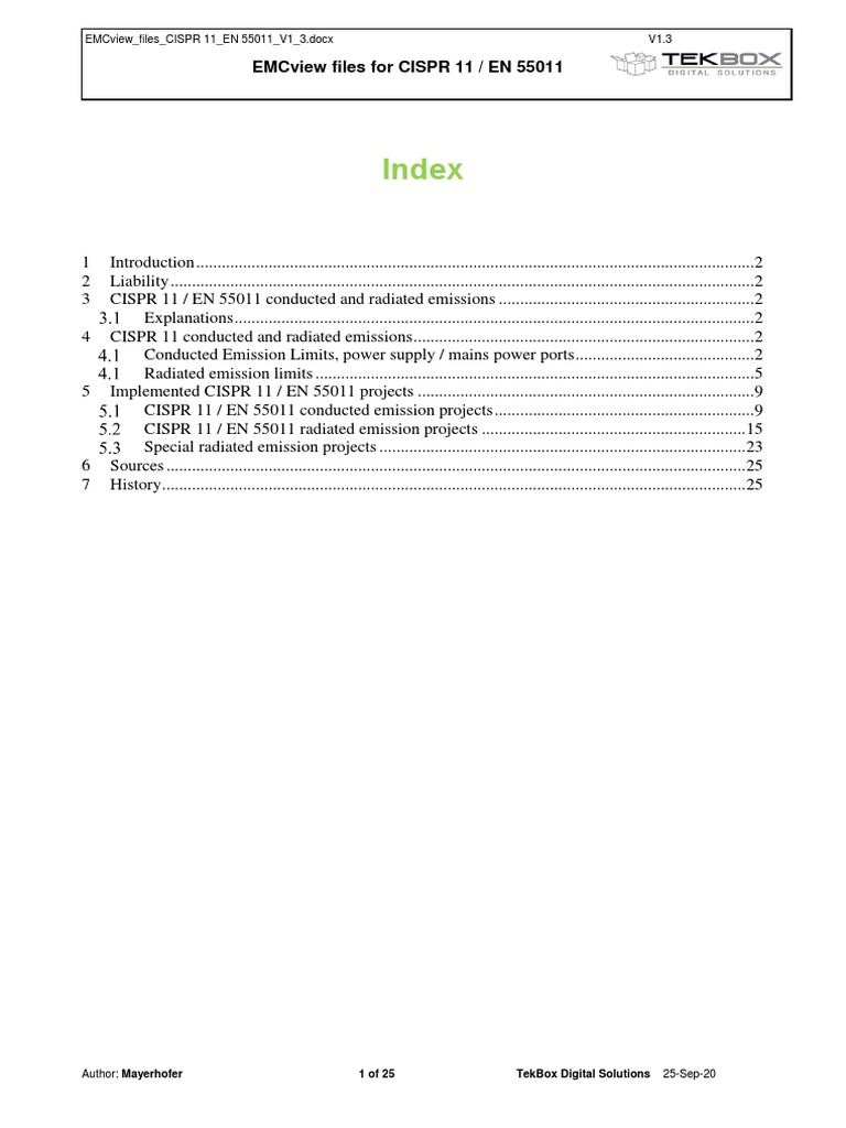 EMCview - Files - CISPR 11 - EN 55011 - V1 - 3 | Download Free PDF ...