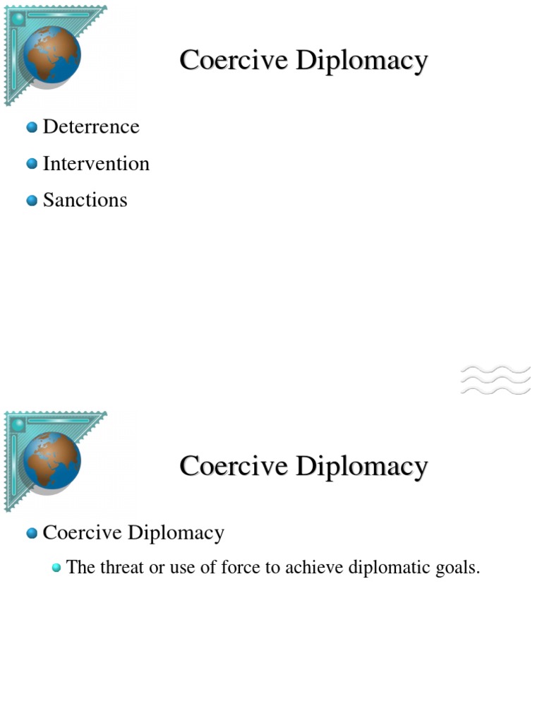 Coercive Diplomacy | PDF | Mutual Assured Destruction | Deterrence Theory