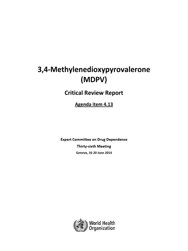 3,4 Methylenedioxypyrovalerone (MDPV) | PDF | Stimulant | Ic50