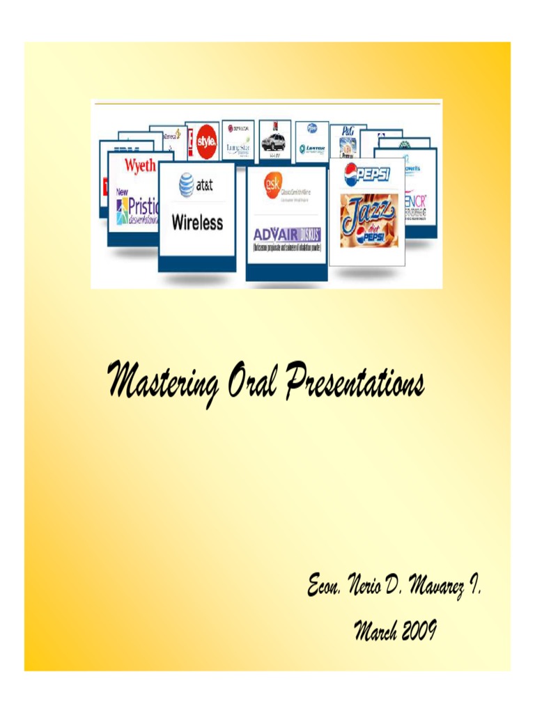 Mastering Oral Presentations | PDF | Body Language | Microsoft Power Point