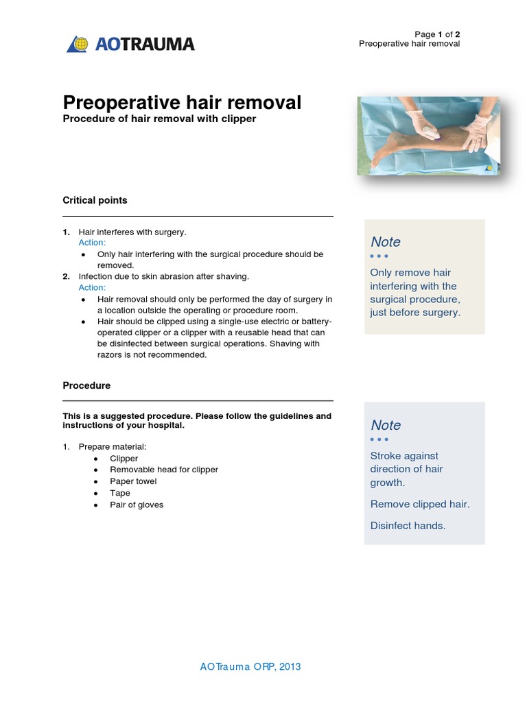 01 - Hair Removal | PDF | Shaving | Surgery