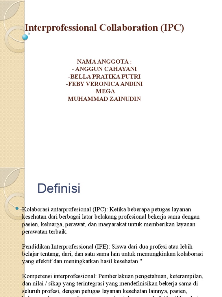 IPC DAN IPE Kelompok 1 | PDF