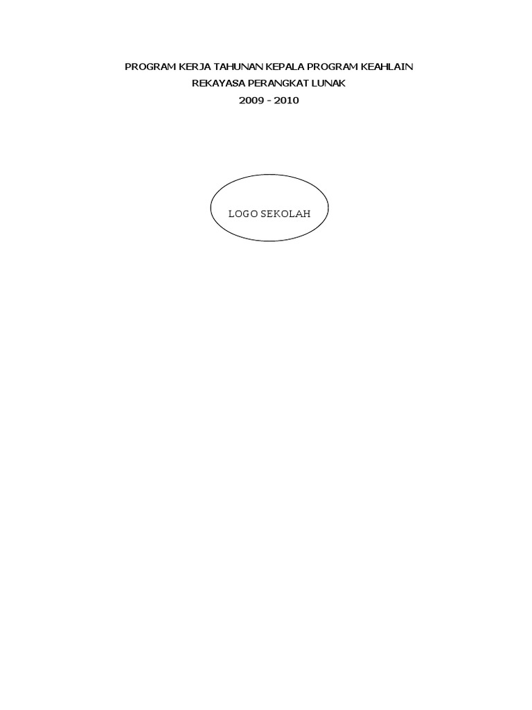 Program Kerja Kaprog Keahlian RPL | PDF