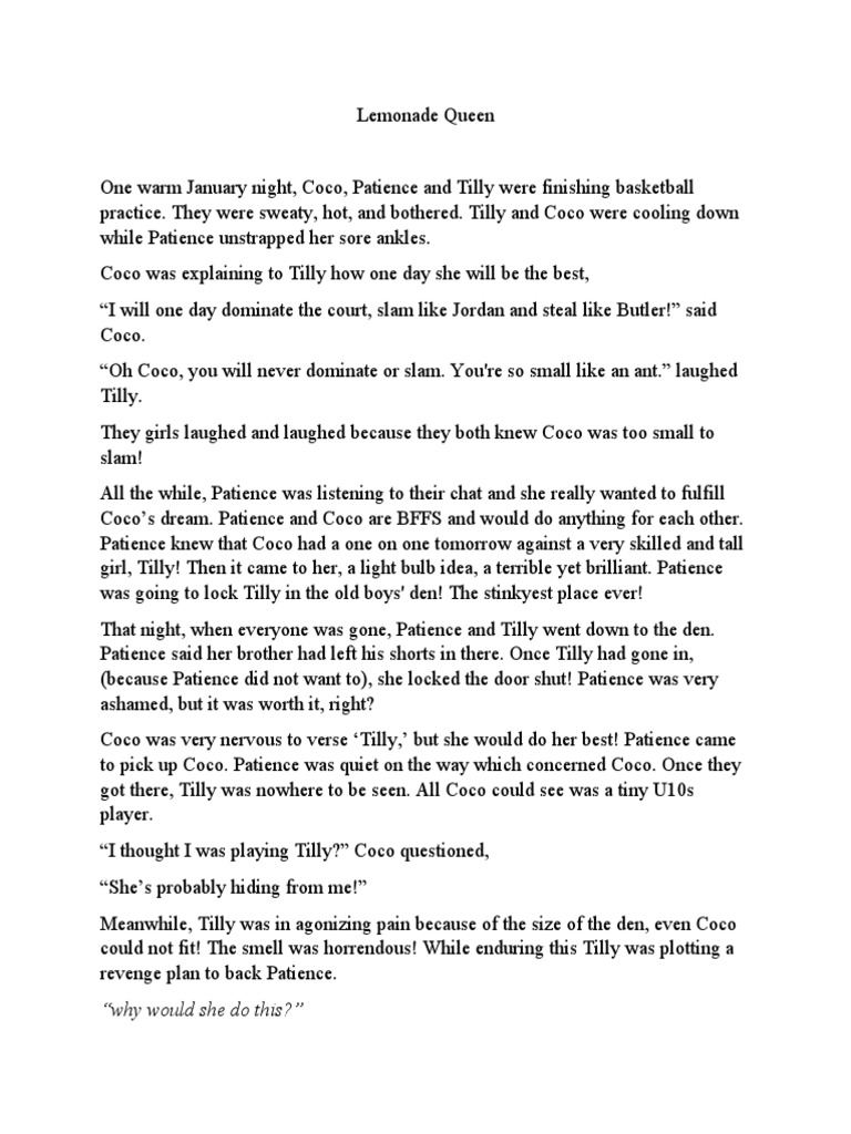 Lemonade Queen | PDF