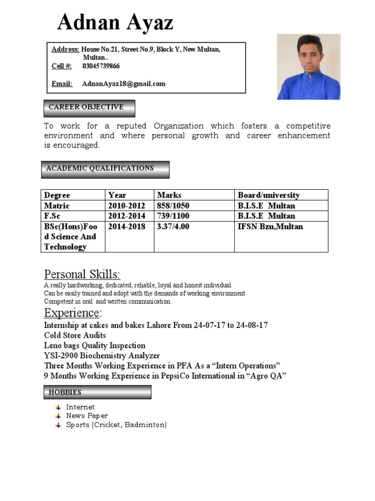 Adnan CV | PDF