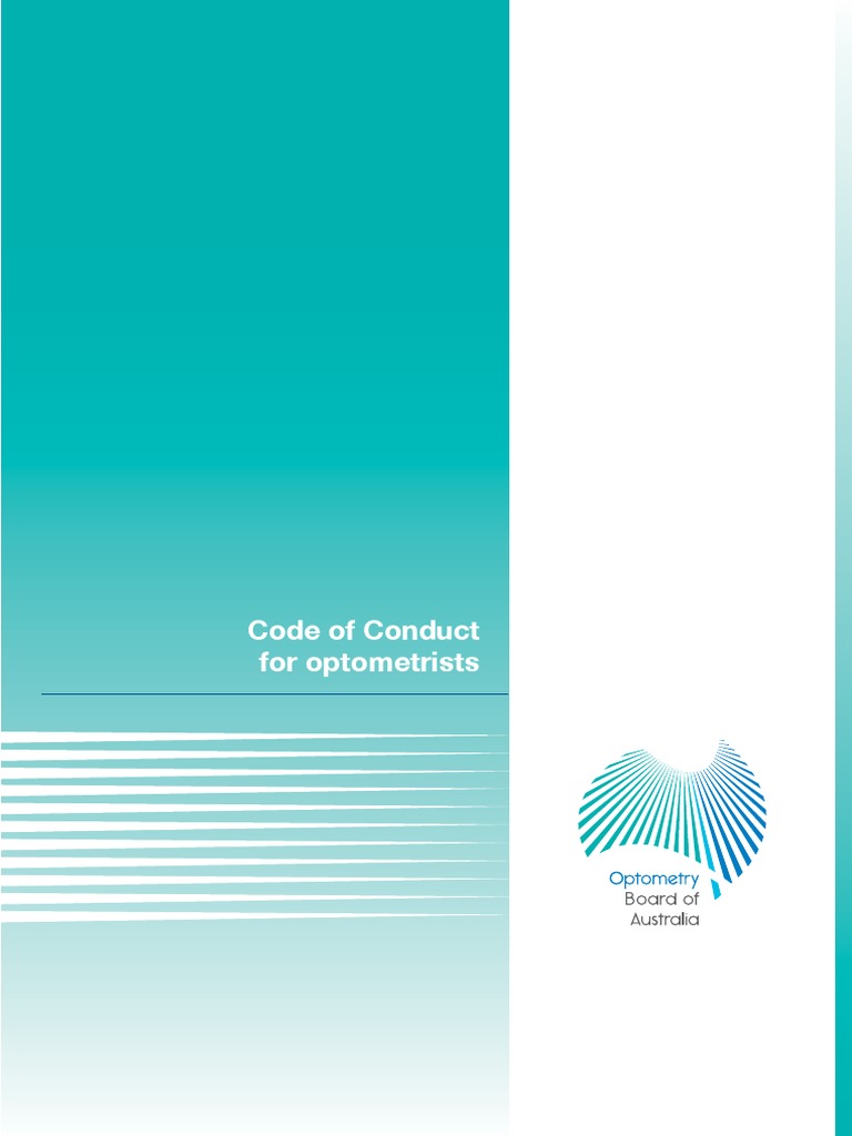 Optometry Code of Conduct | PDF | Informed Consent | Confidentiality