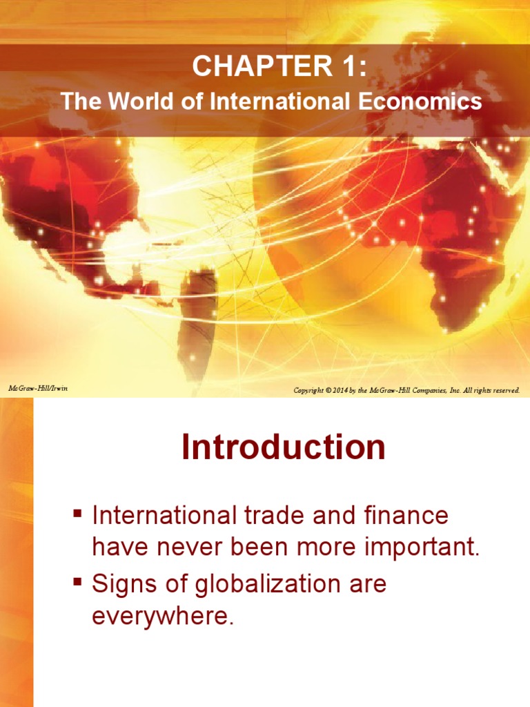 The World of International Economics: Mcgraw-Hill/Irwin | PDF | Trade ...