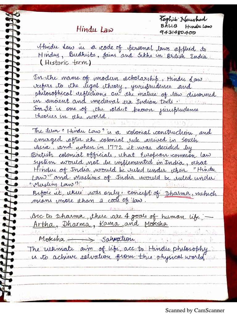 Hindu Law. Raghib Naushad PDF | PDF