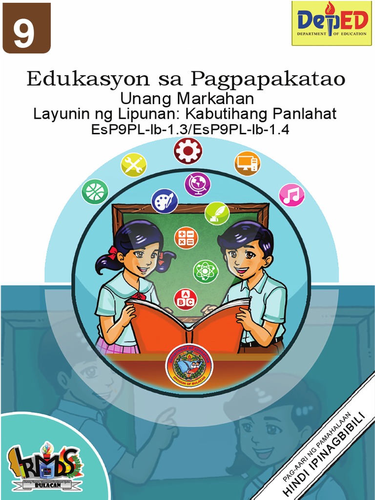 EsP 9 Q1 Module 1.3 - 1.4 LAYUNIN NG LIPUNAN KABUTIHANG PANLAHAT | PDF