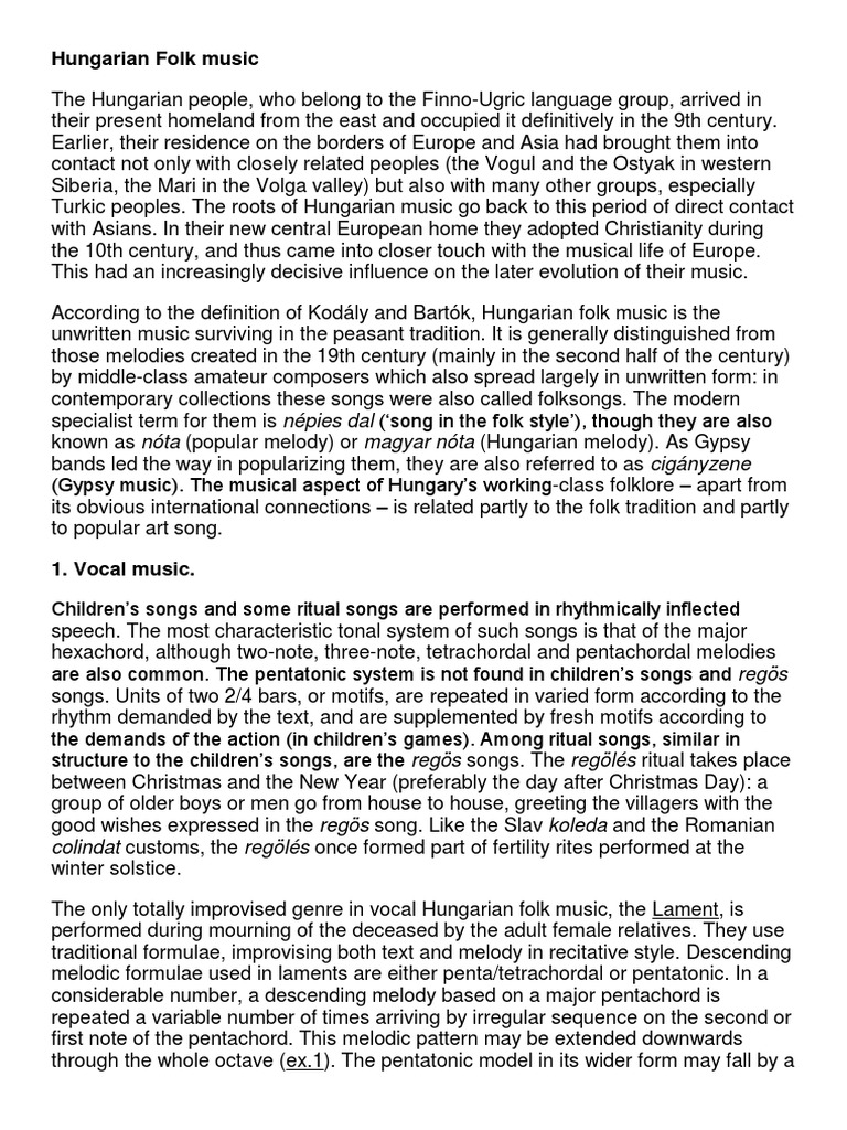 Hungarian Folk Music: Colindat Customs, The Regölés Once Formed Part of ...