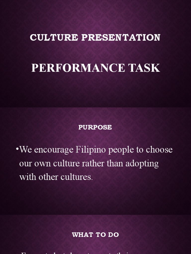 Promote Filipino Culture Presentation Guide | PDF | Career & Growth ...