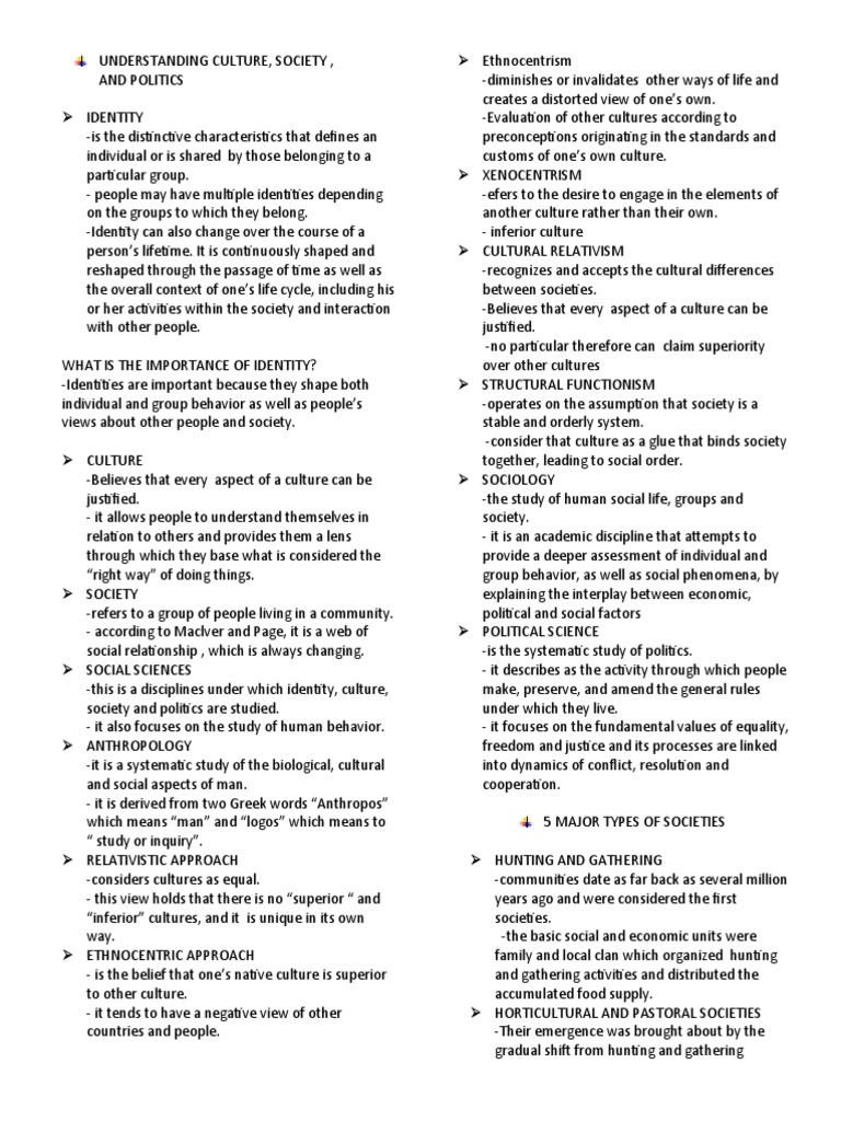 Ucsp Reviewer | PDF | Deviance (Sociology) | Socialization