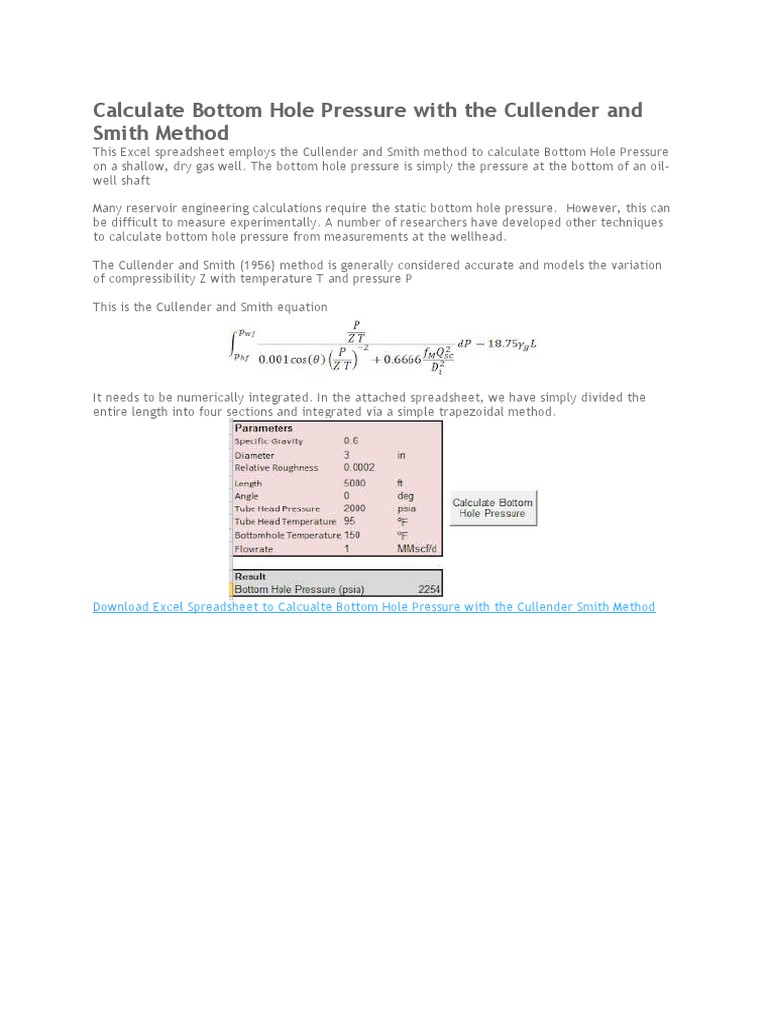 With The Cullender and Smith Method | PDF