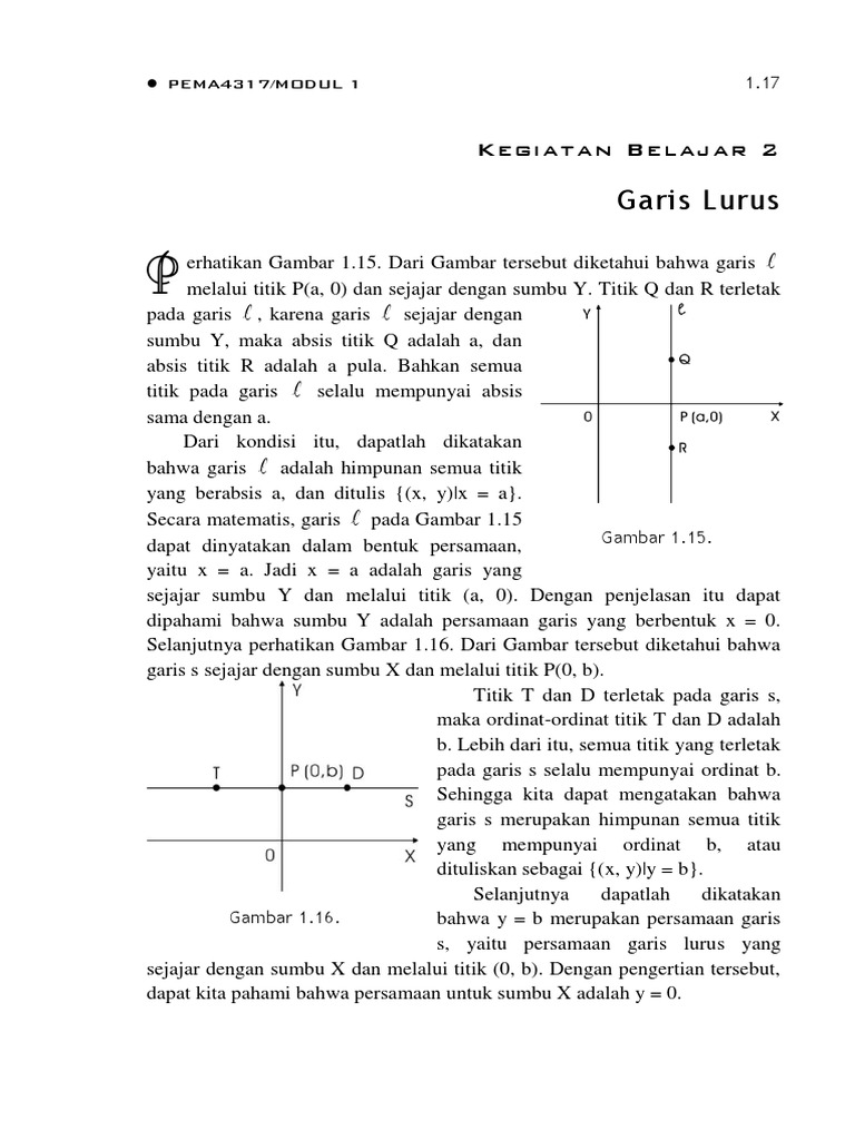 Pertemuan 3 - Garis Lurus | PDF