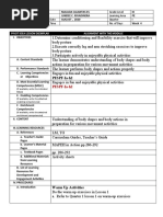 Lesson Plan Body Shapes and Action | PDF | Teachers | Learning