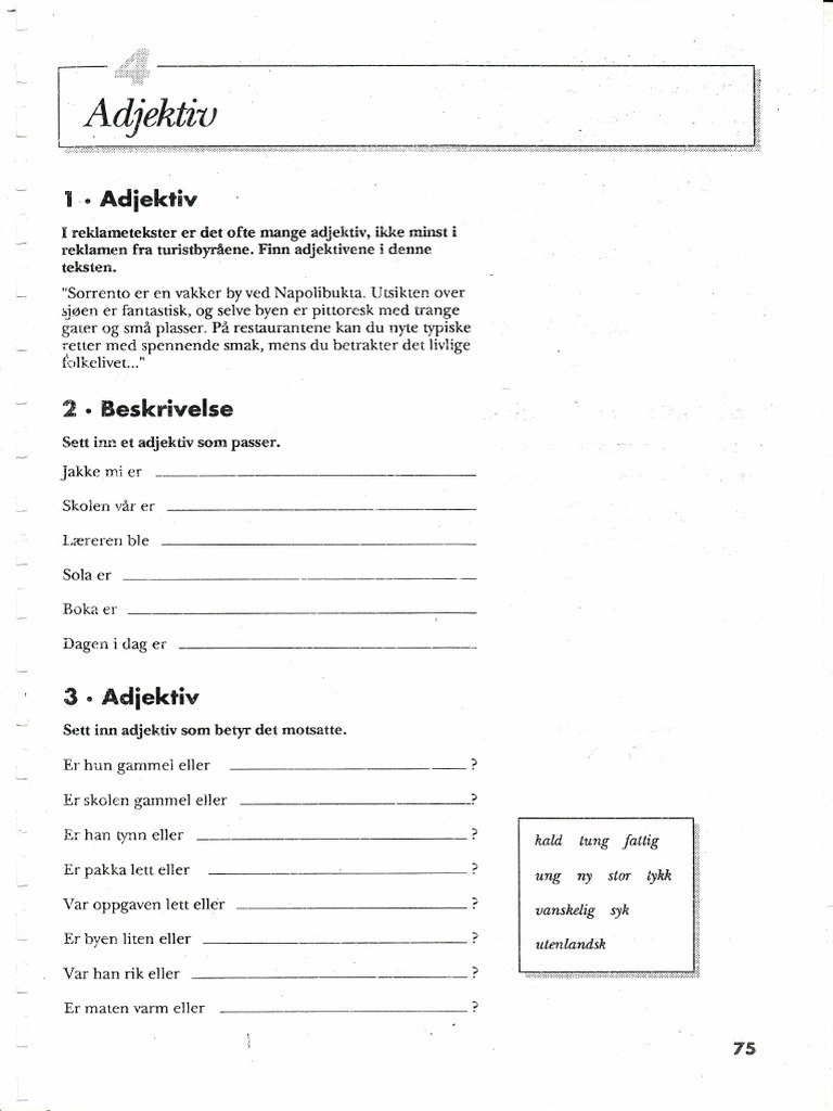 Norsk Grammatikk For Fremmedspraaklige4 | PDF