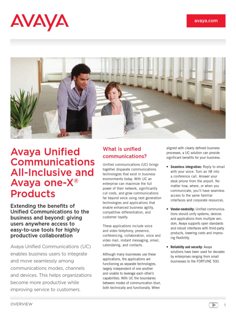 Avaya UC Overview | PDF | Instant Messaging | Voicemail