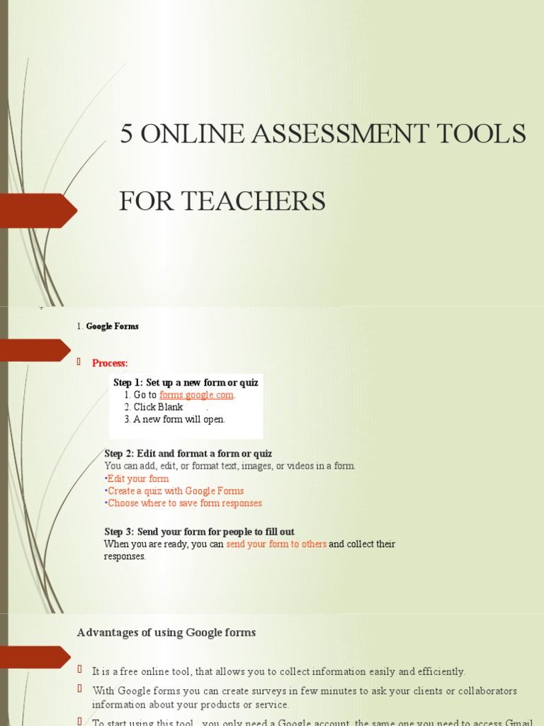 Online Assessment Tools | PDF | Computing | Communication