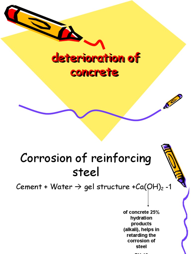 Deterioration of Concrete | PDF | Concrete | Cement