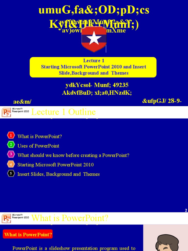 Lesson 1 | PDF | Microsoft Power Point | Application Software