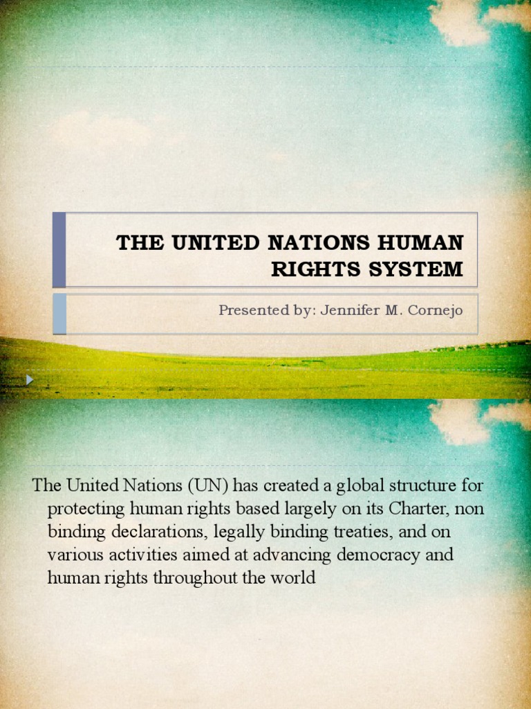 The United Nations Human Rights System | PDF | Human Rights ...