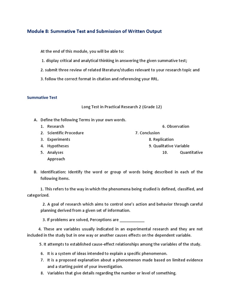 PR2 - Module 8 | PDF | Experiment | Evaluation Methods