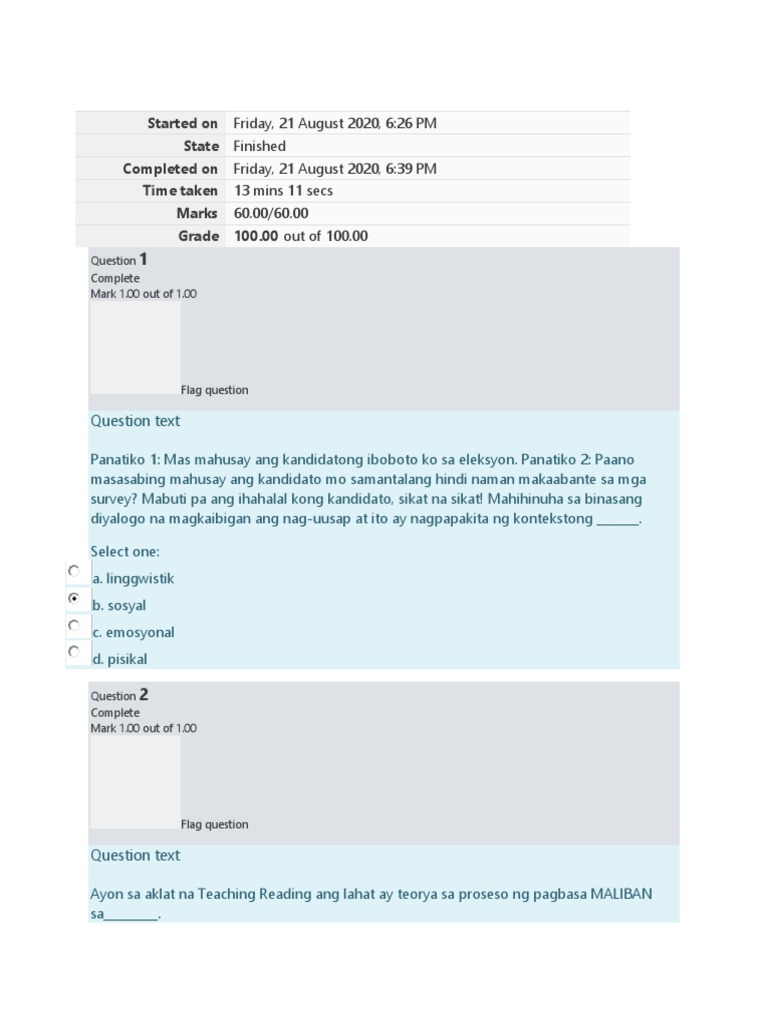 Kritikal Na Pagbasa Pagsulat Prelim Q2 PDF | PDF