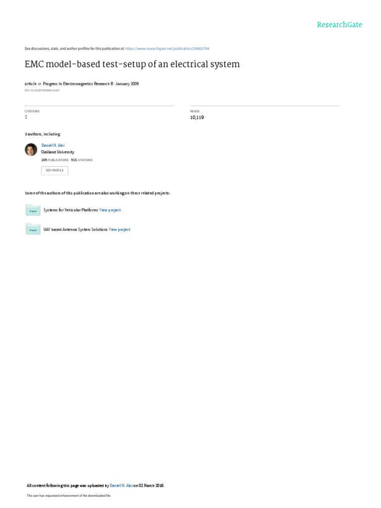 EMC Model-Based Test-Setup and Simulation of an Automotive Electrical ...