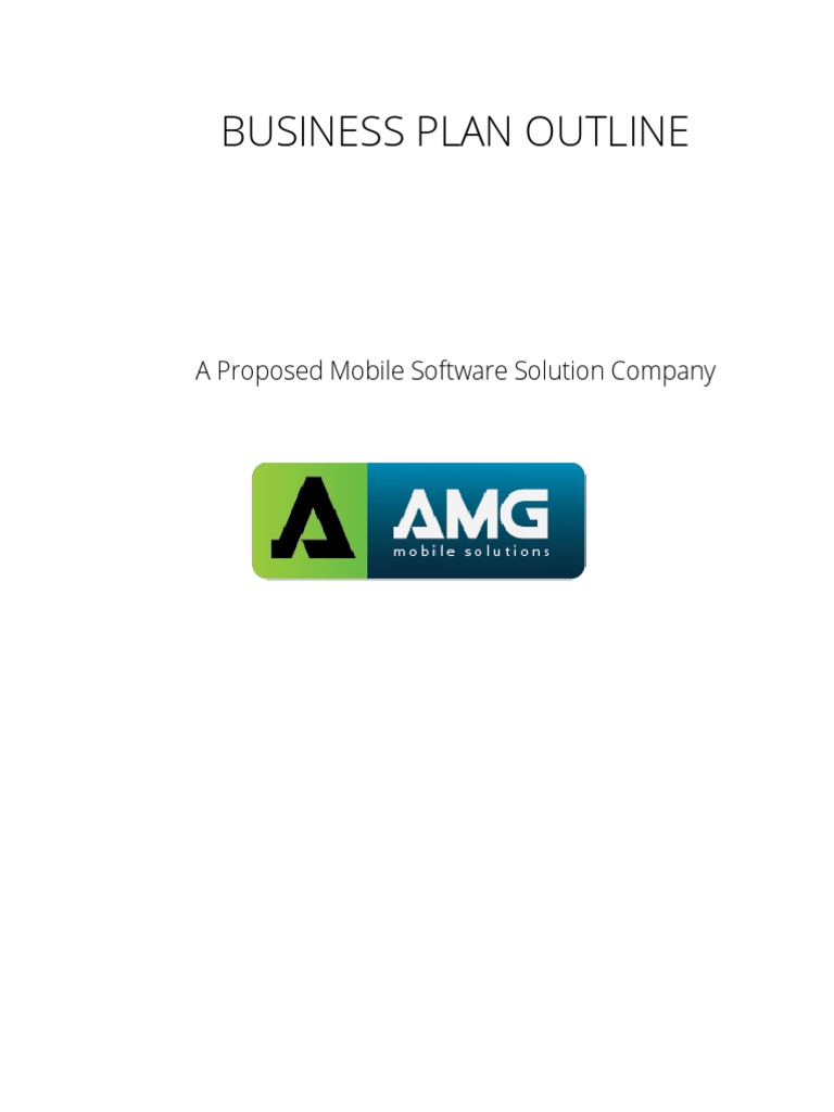 Business Plan Outline Example PDF | PDF | Mobile App | Android (Operating System)