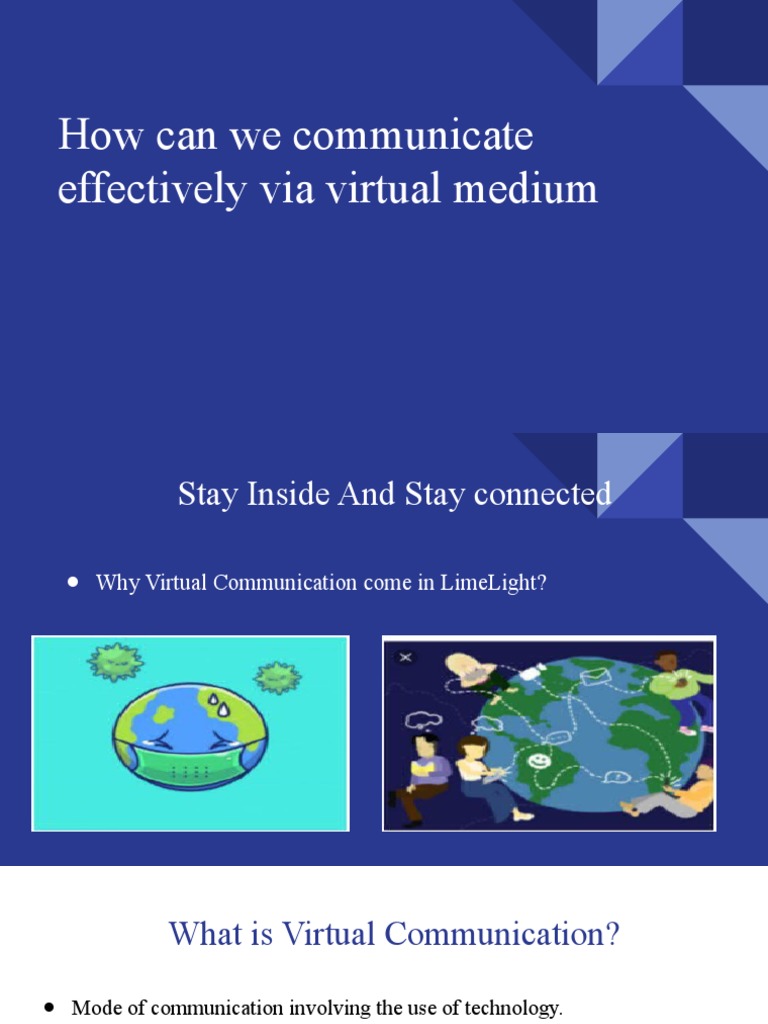 Effective Communication Via Virtual Medium | PDF