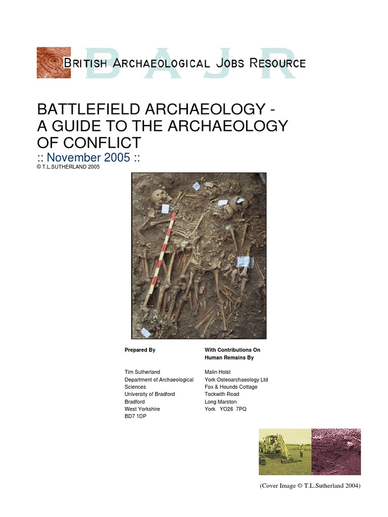 Battlefield Archaeology - A Guide To The Archaeology of Conflict | PDF ...