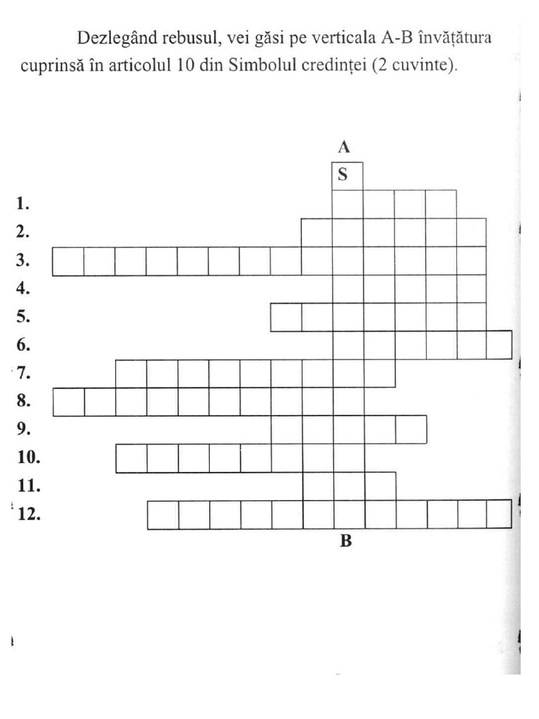 Simbolul de Credinta - Fisa Rebus - VIII - Primavara Credintei001 | PDF