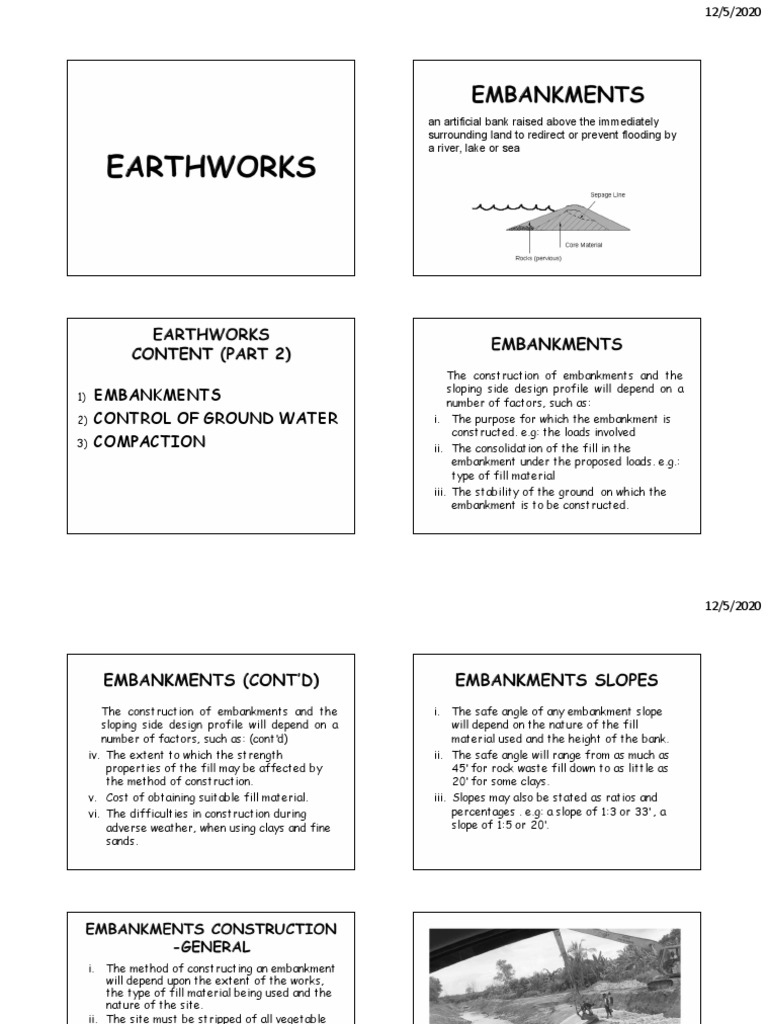 Earthwork PDF | PDF | Deep Foundation | Soil