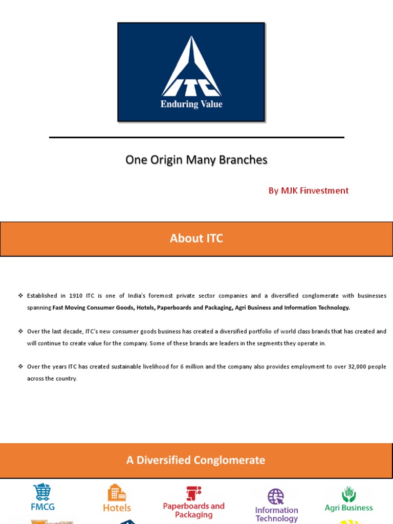 ITC Presentation PDF | PDF | Cigarette | Luxury Goods