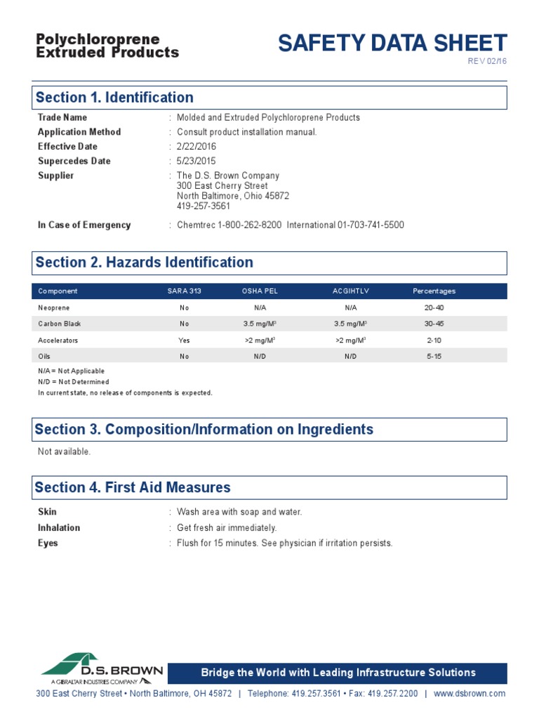 Safety Data Sheet: Section 1. Identification | PDF | Firefighting | Fires
