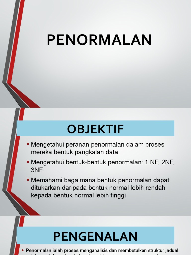 Nota Penormalan | PDF