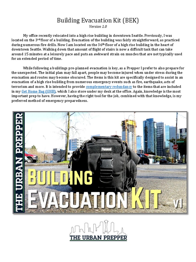 Preparing for the Unexpected: A Comprehensive Building Evacuation Kit ...