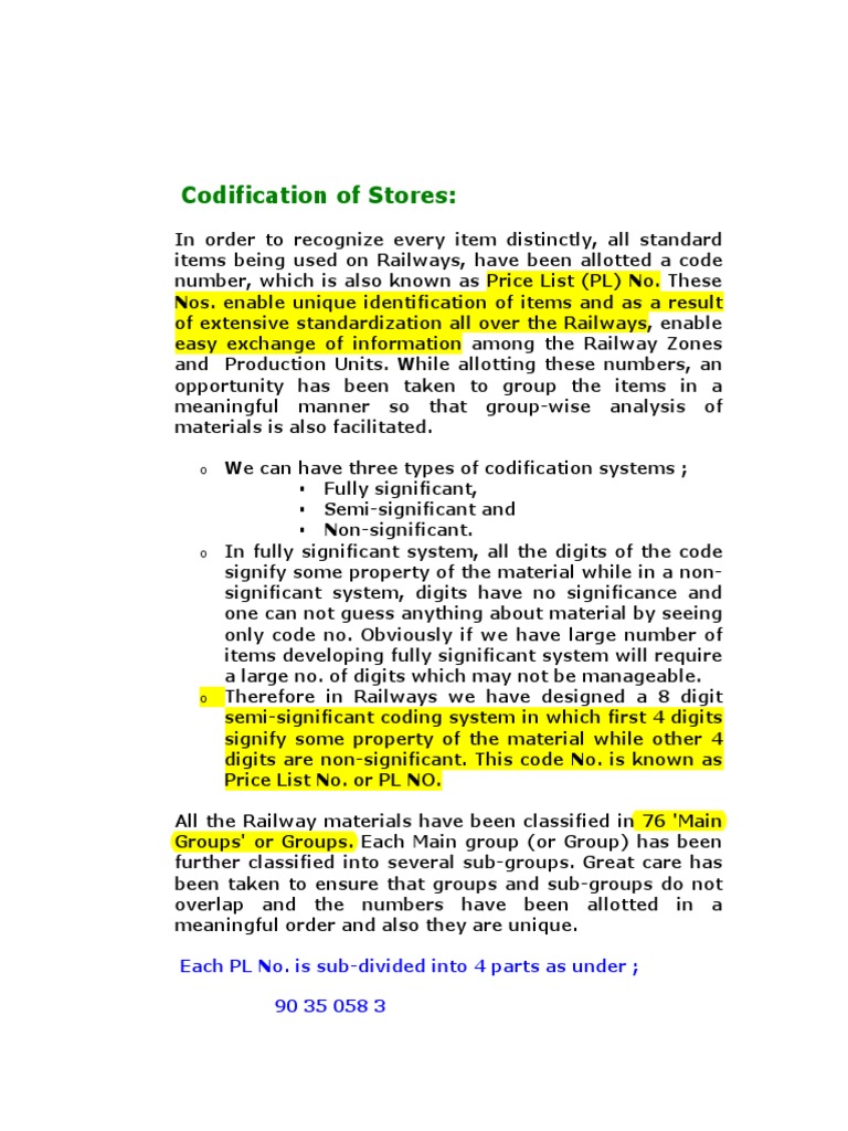 Codification of Stores | PDF | Teaching Mathematics | Computing