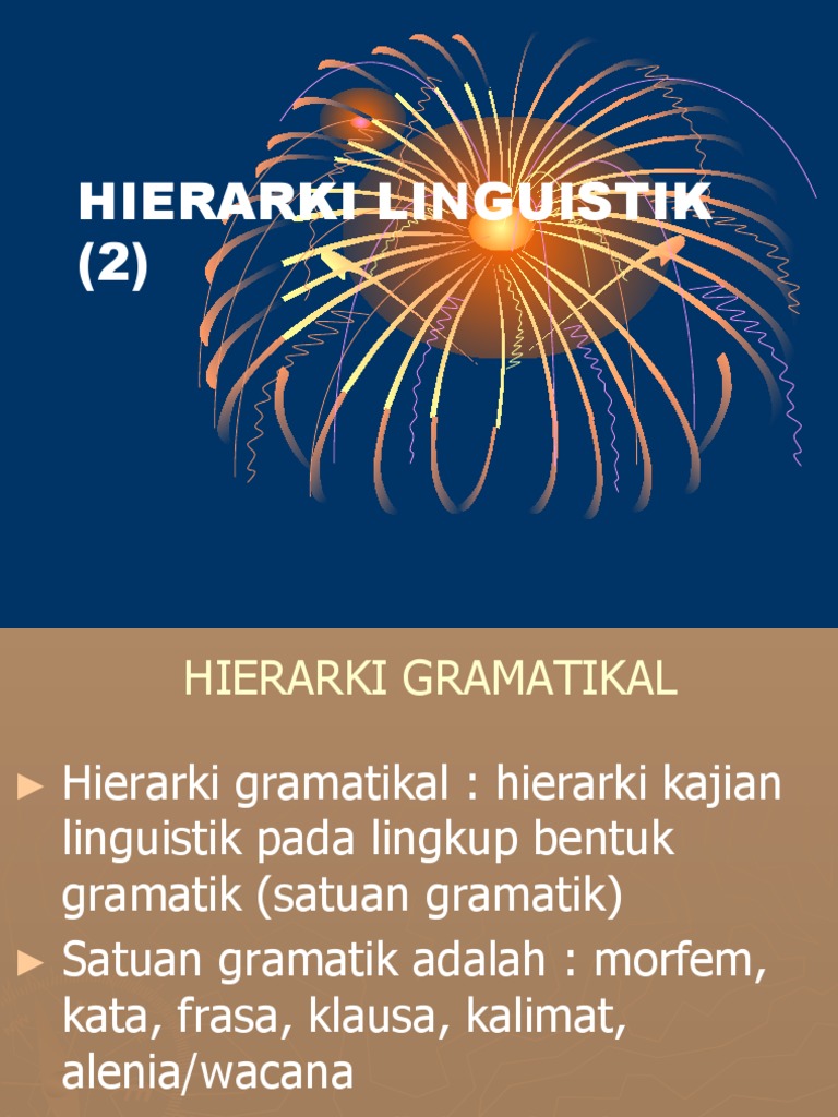 Hierarki Linguistik | PDF