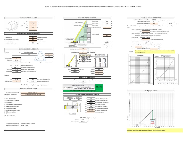 Plano de Rigging | PDF | Física Aplicada e Interdisciplinar ...