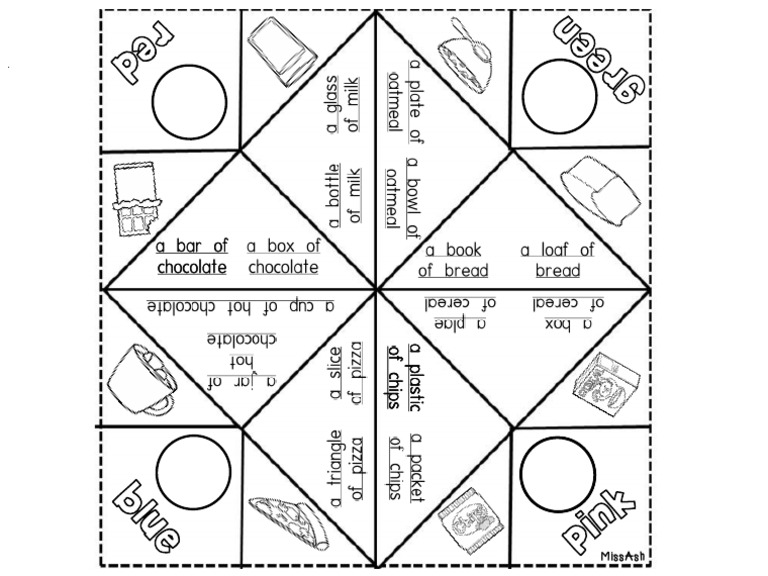 Collective Noun Cootie Catcher PDF