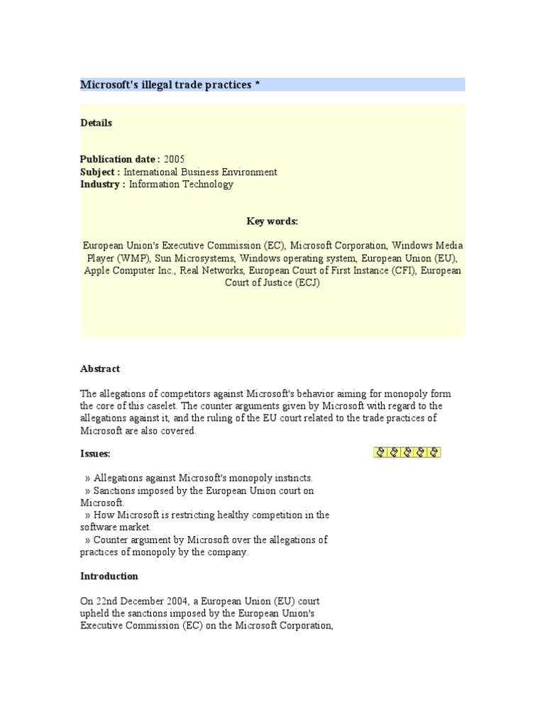 Microsoft Case Study | PDF